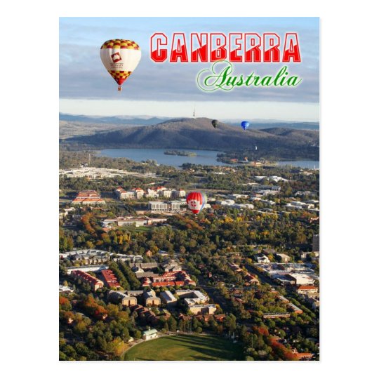 Aerial view of Canberra - Australia's capital Postcard | Zazzle.com