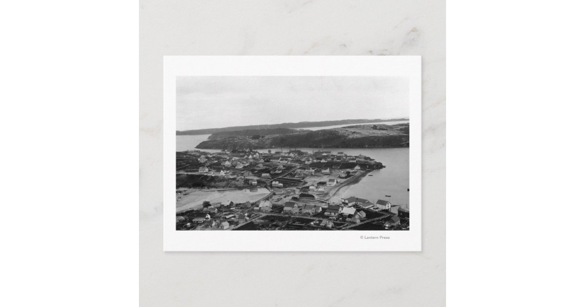 Aerial view of Kodiak, Alaska Photograph Postcard | Zazzle