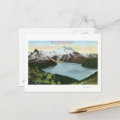 Aerial View of Lake Garibaldi and Mount Garibald Postcard | Zazzle