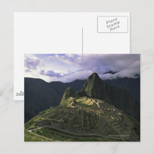 Aerial view of Machu Picchu, Peru Postcard | Zazzle