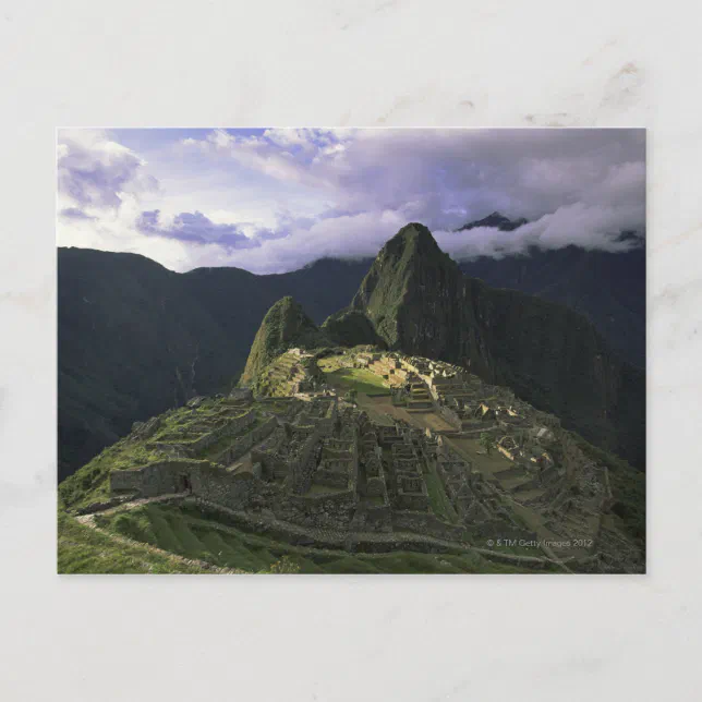 Aerial view of Machu Picchu, Peru Postcard | Zazzle