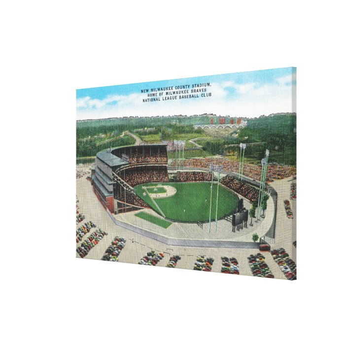Aerial View of New Milwaukee County Stadium Canvas Print | Zazzle.com