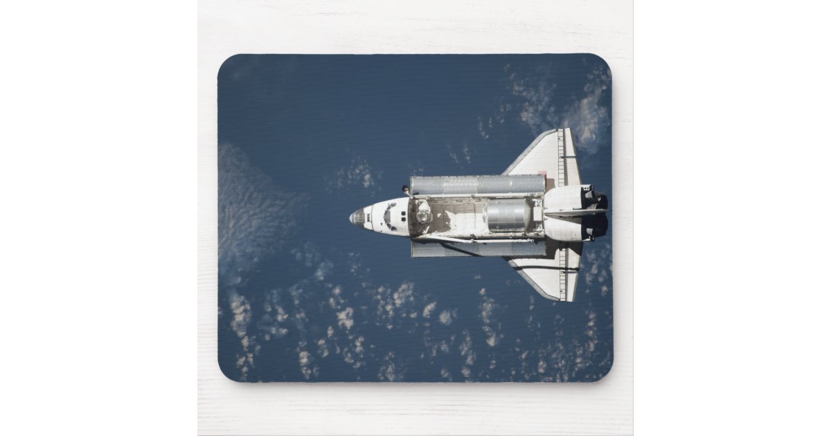 Aerial view of Space Shuttle Discovery 3 Mouse Pad | Zazzle