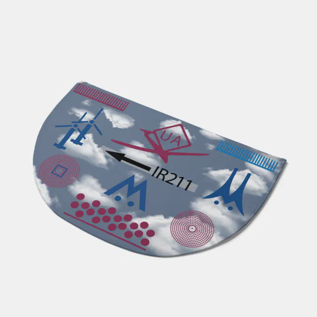 Aeronautical Symbols Chart Drone Pilot Doormat | Zazzle