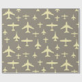 Aeroplanes Flying High Overhead Pattern Wrapping Paper | Zazzle