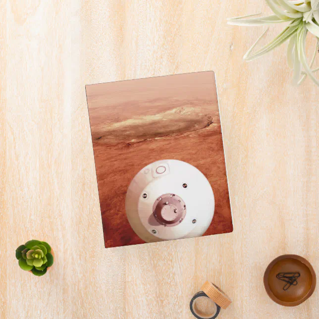 Aeroshell With Perseverance Rover Descent To Mars Mini Binder | Zazzle