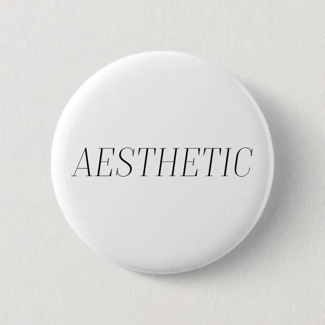 Aesthetic Button | Zazzle