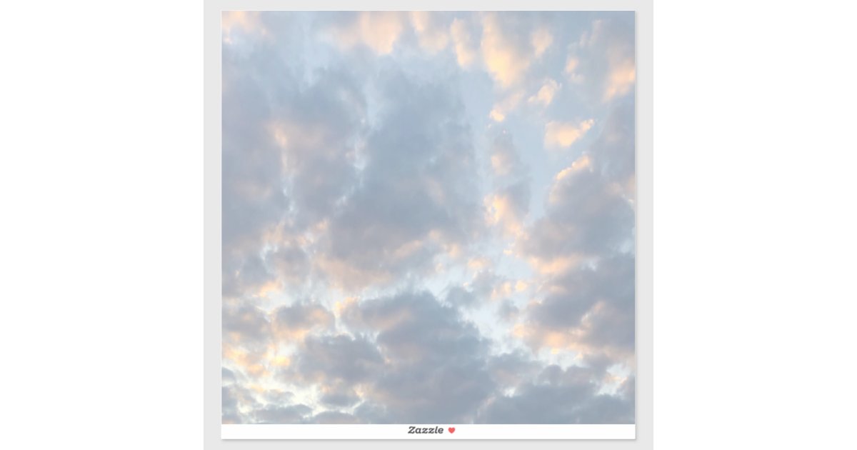 Aesthetic Clouds Stickers | Zazzle