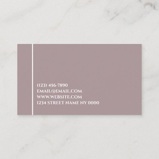 Aesthetic Nurse Specialist Injector Business Card | Zazzle