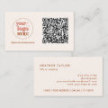Aesthetic QR Code Small Business Cards | Zazzle