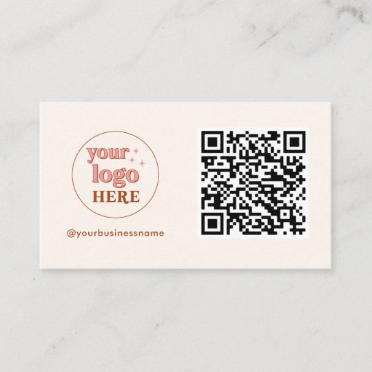 Aesthetic QR Code Small Business Cards | Zazzle.com