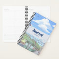 Aesthetic Sky & Train Journal Notebook | Cute Past | Zazzle