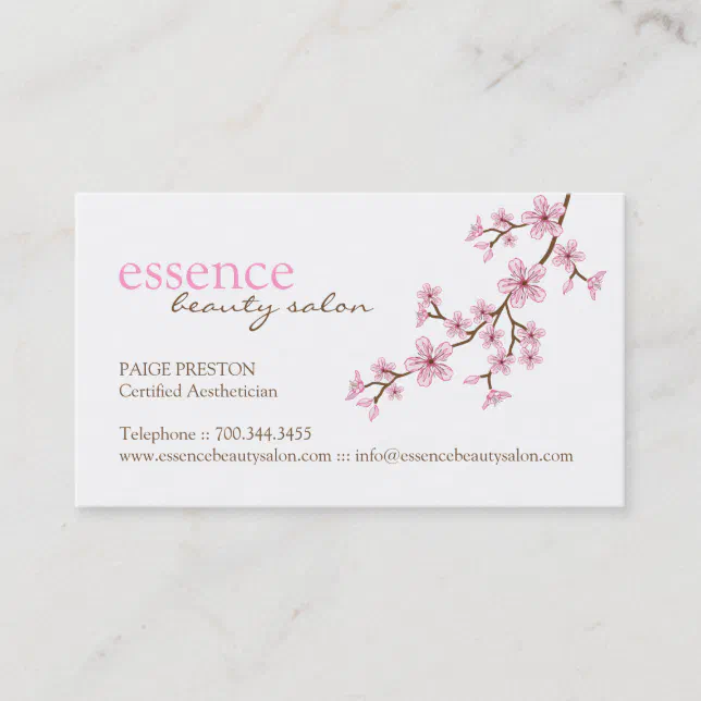 Aesthetician Business Cards | Zazzle