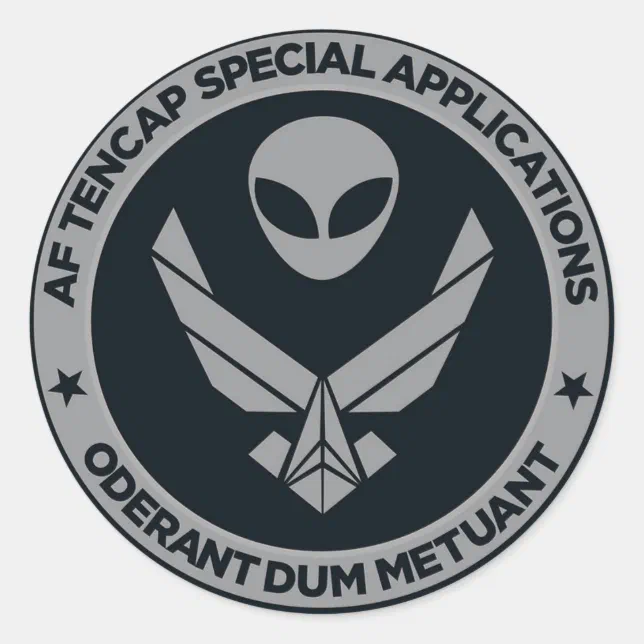 AF TENCAP Psyop Patch Classic Round Sticker | Zazzle