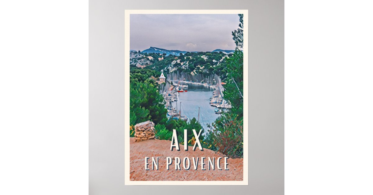 Affiche Aix-en-Provence Photo Vintage Poster | Zazzle