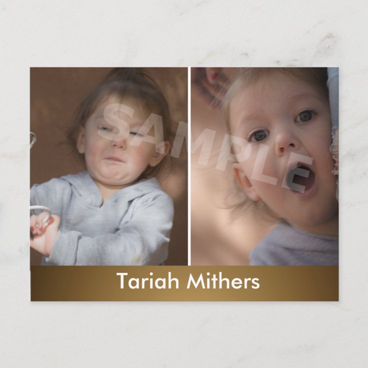 Affordable Kids Headshots 2-Sided Comp Card | Zazzle