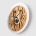 Afghan Hound 3D Inspired Large Clock | Zazzle