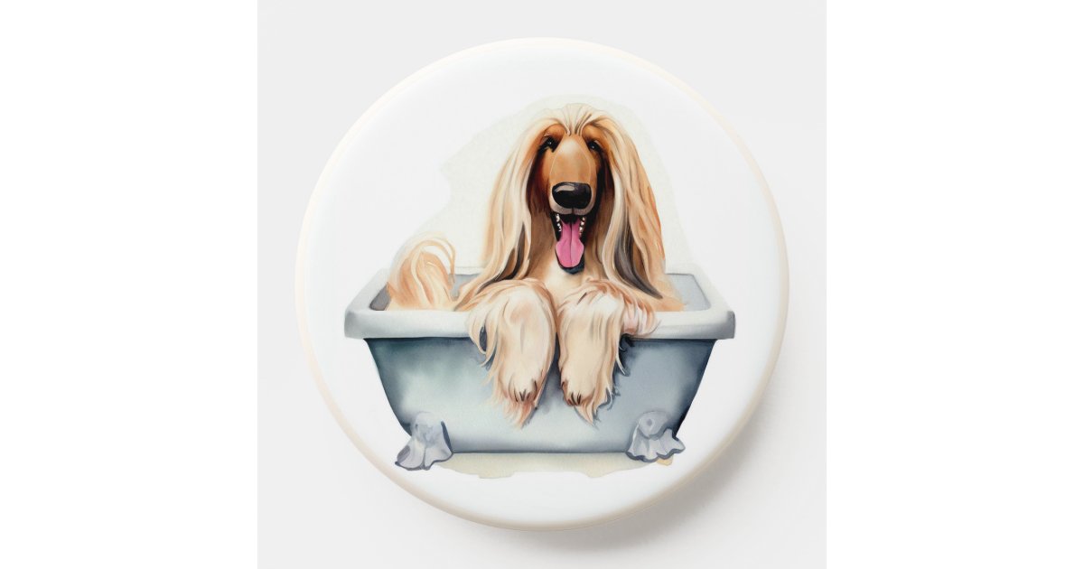 Afghan Hound Dog PopSocket | Zazzle