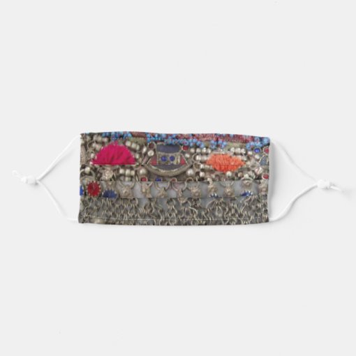 Afghan Jewelry Face Mask | Zazzle