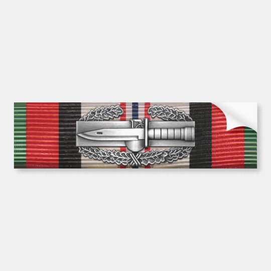 Afghanistan Combat Action Badge Bumper Sticker | Zazzle.com