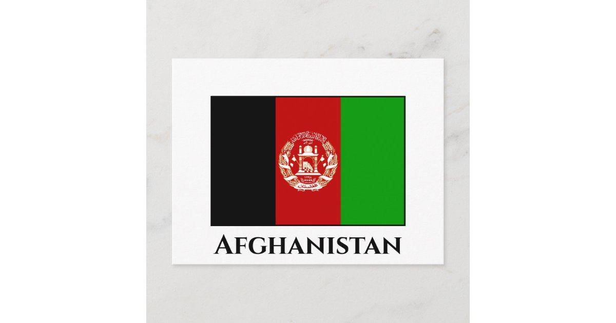 Afghanistan Flag Postcard | Zazzle