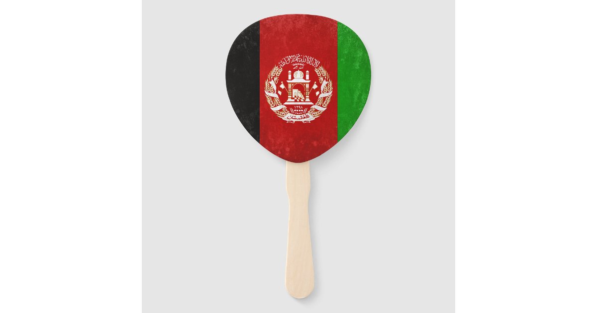 Afghanistan Hand Fan | Zazzle