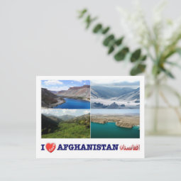 Afghanistan - I Love - Postcard | Zazzle