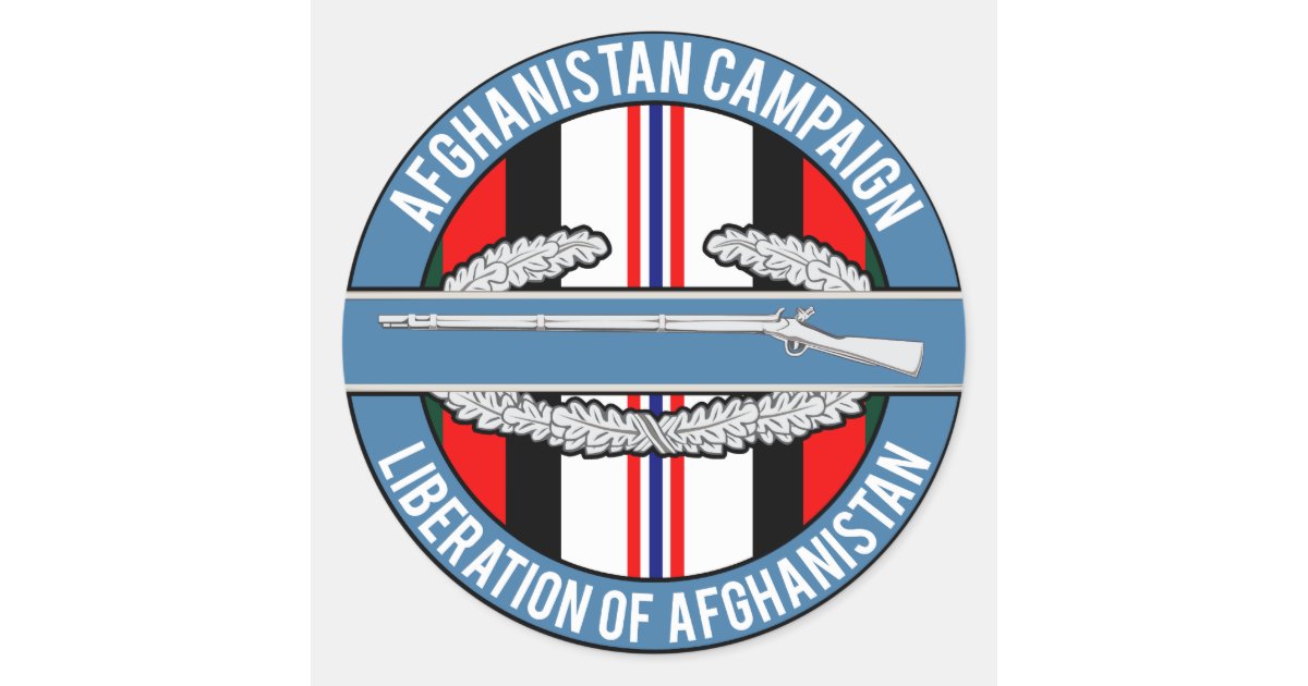 Afghanistan Liberation CIB Classic Round Sticker | Zazzle