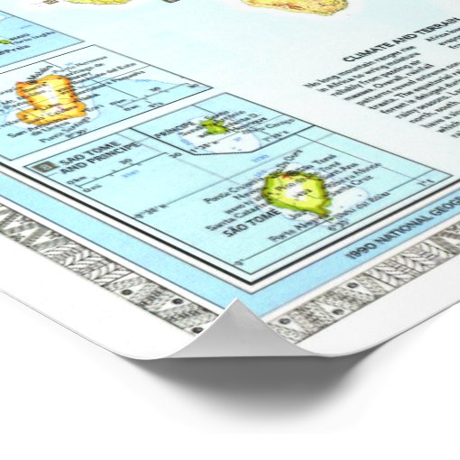 " Africa: 1990 Detailed Countries MAP ... Poster | Zazzle