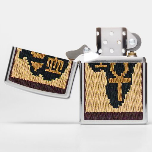 Africa Adinkra Symbol of Excellence Ankh Crochet Zippo Lighter | Zazzle
