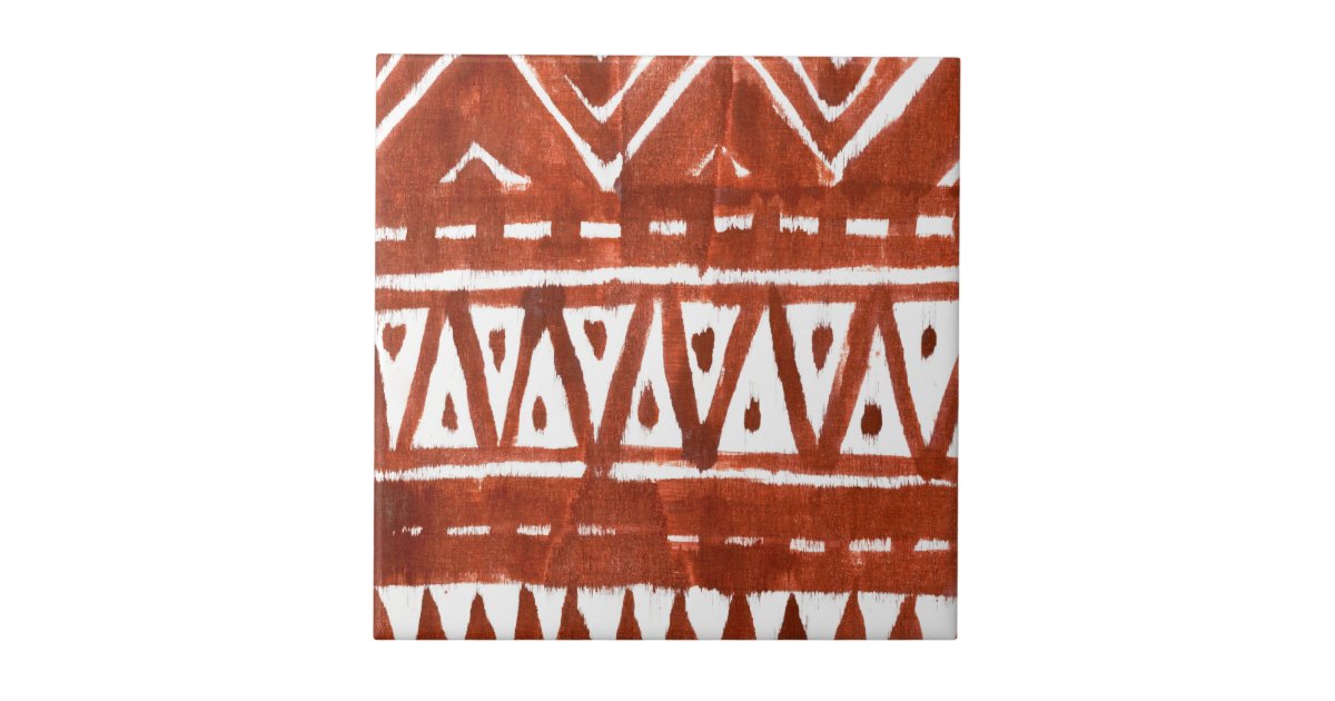Africa art ceramic tile | Zazzle
