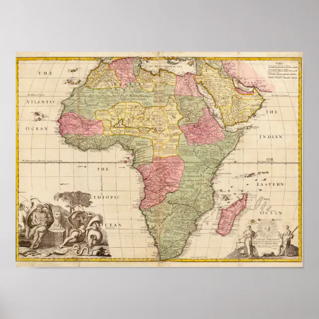 Africa circa 1725 poster | Zazzle