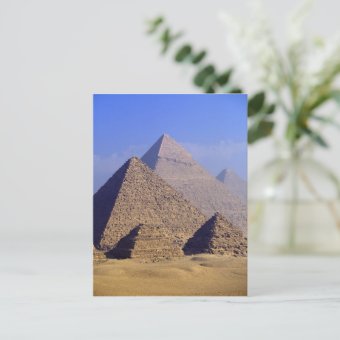 Africa, Egypt, Cairo, Giza. Great pyramids Postcard | Zazzle