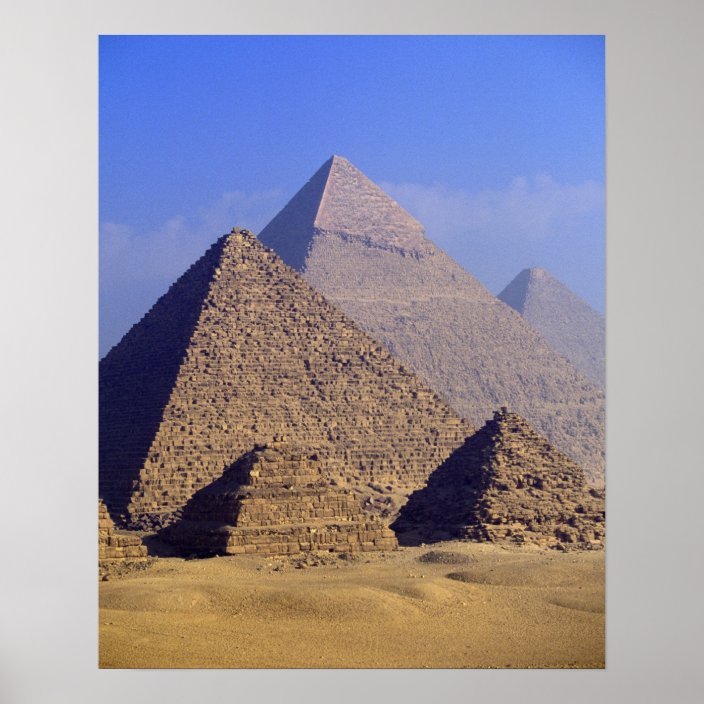 Africa, Egypt, Cairo, Giza. Great pyramids Poster | Zazzle.com