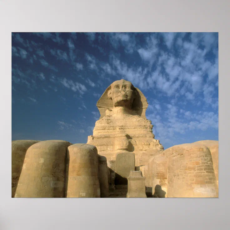 Africa, Egypt, Cairo, Giza Plateau. Sphinx Poster | Zazzle