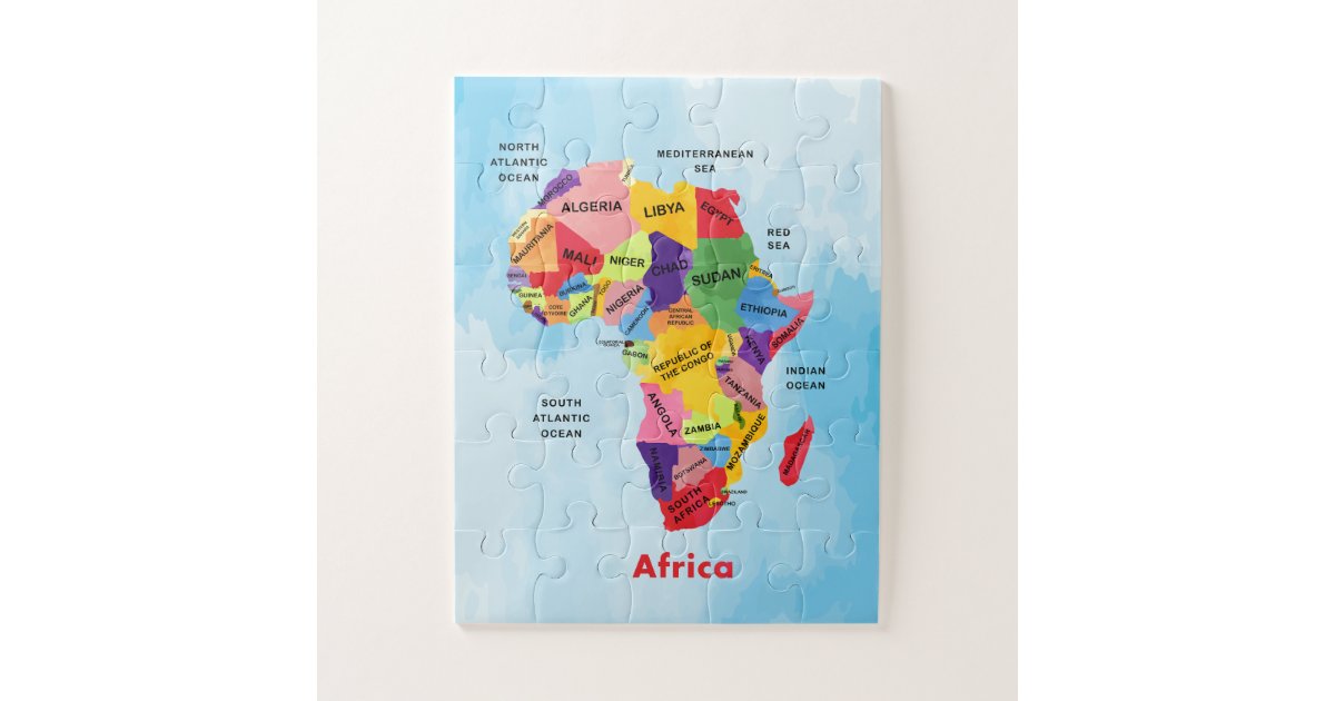 Africa Map Jigsaw Puzzle | Zazzle