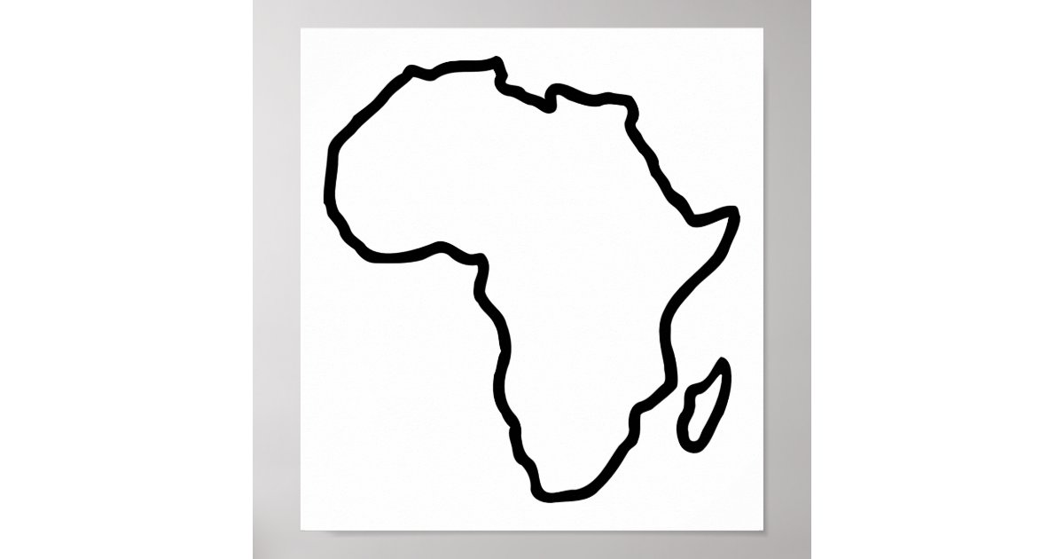 Africa map poster | Zazzle