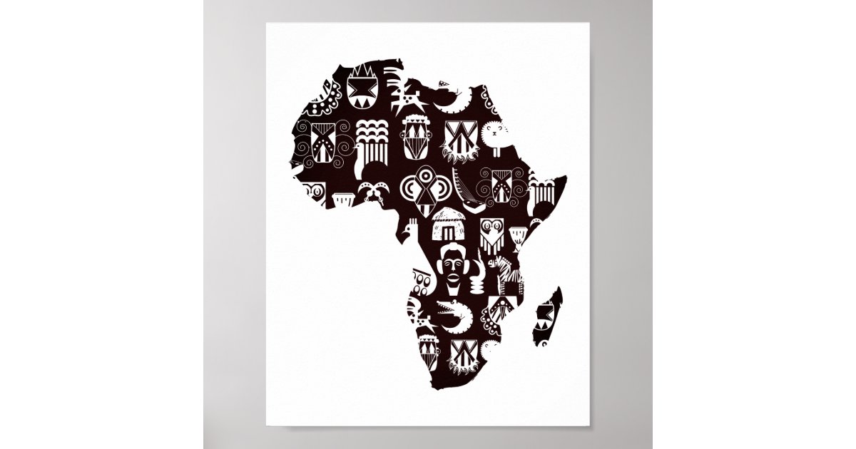 Africa Map Poster | Zazzle