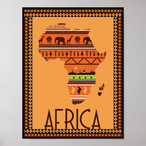 Africa - Map Poster | Zazzle