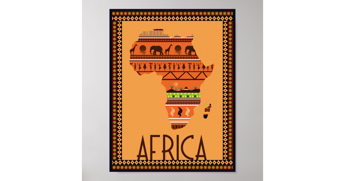 Africa - Map Poster | Zazzle