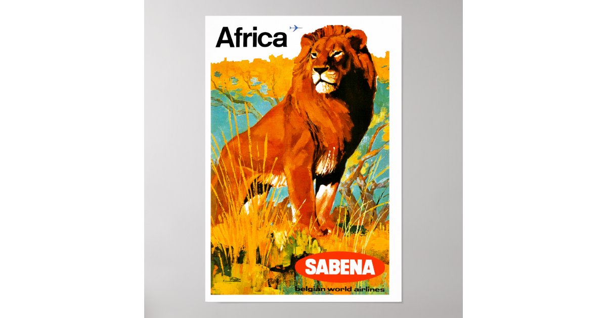 Africa ~ Sabena Poster | Zazzle