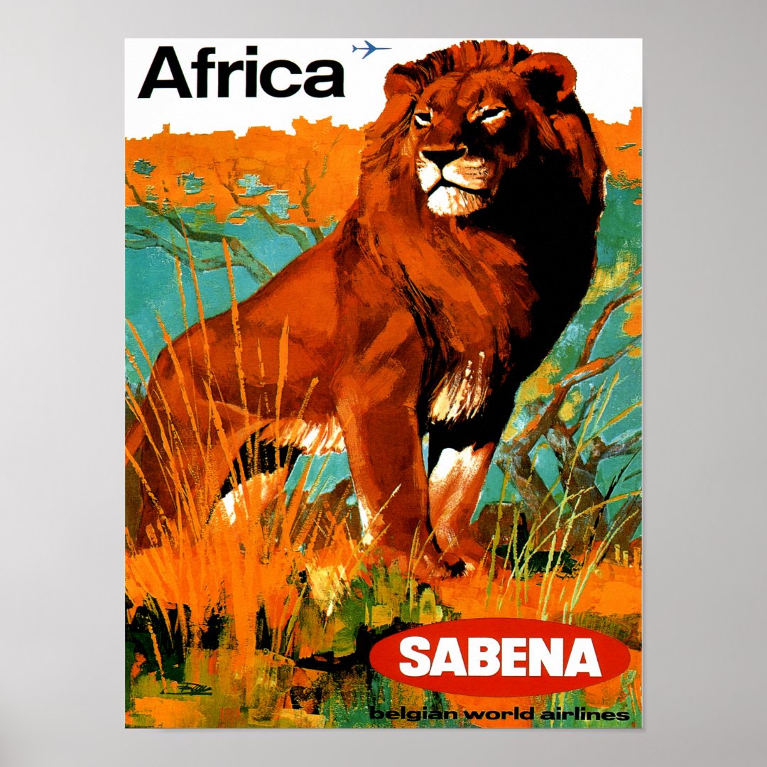 Africa Vintage Travel Poster | Zazzle