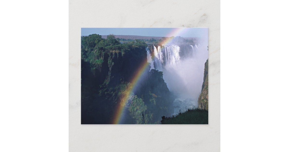 Africa, Zimbabwe. Victoria Falls Postcard | Zazzle
