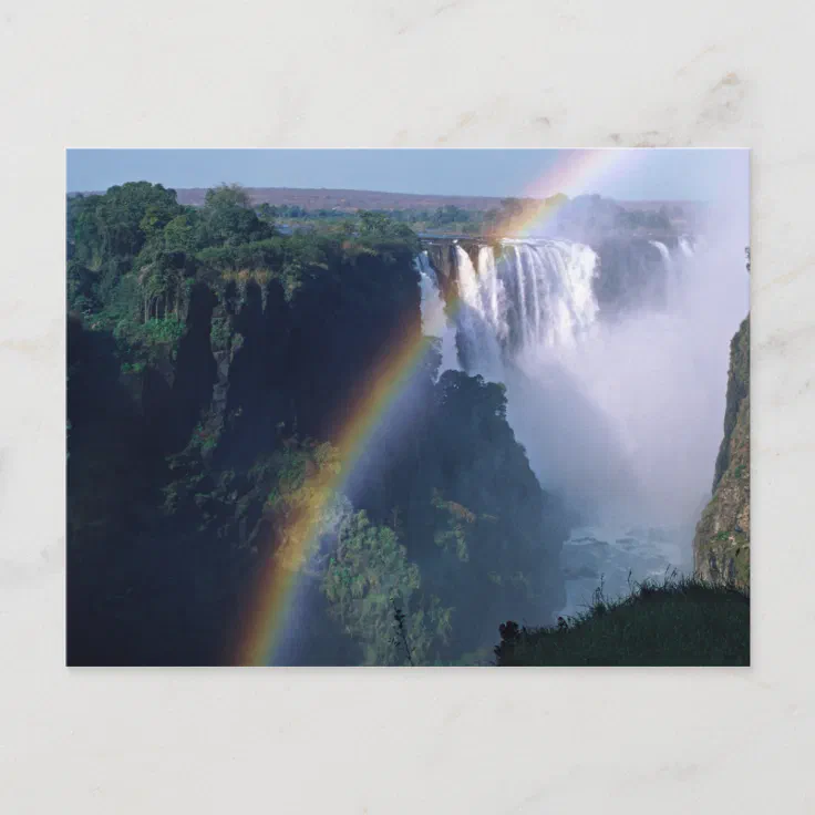 Africa, Zimbabwe. Victoria Falls Postcard | Zazzle