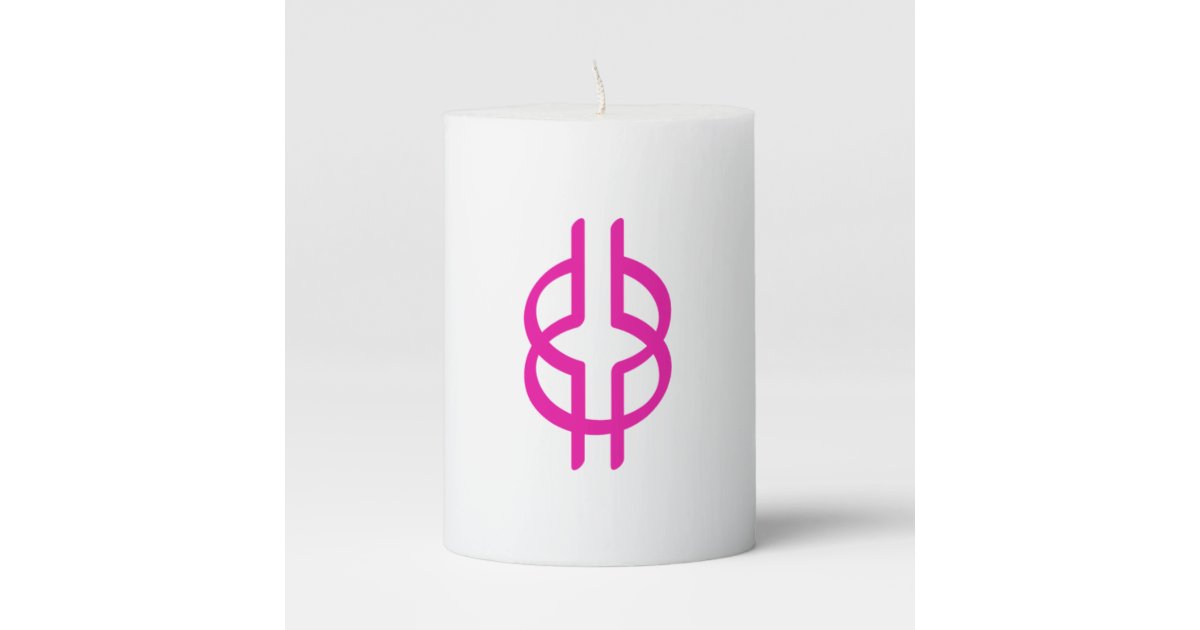 African Adinkra Symbol (Wisdom Knot) Pillar Candle | Zazzle