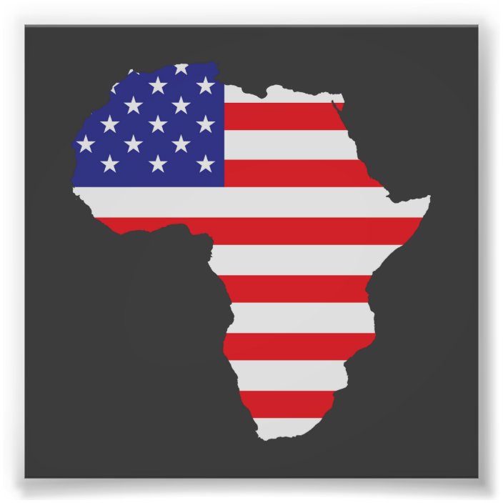 African American Africa United States Flag Photo Print | Zazzle