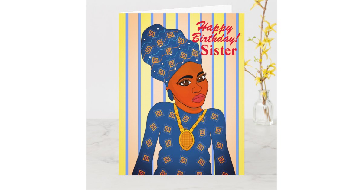 African American Afrocentric Birthday Card | Zazzle