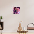 African American Anime Girl Animecore Aesthetic Poster | Zazzle