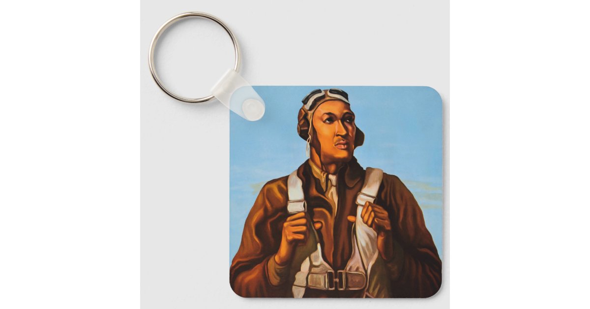 African American Aviators Fighter Pilots of WW2 Keychain | Zazzle