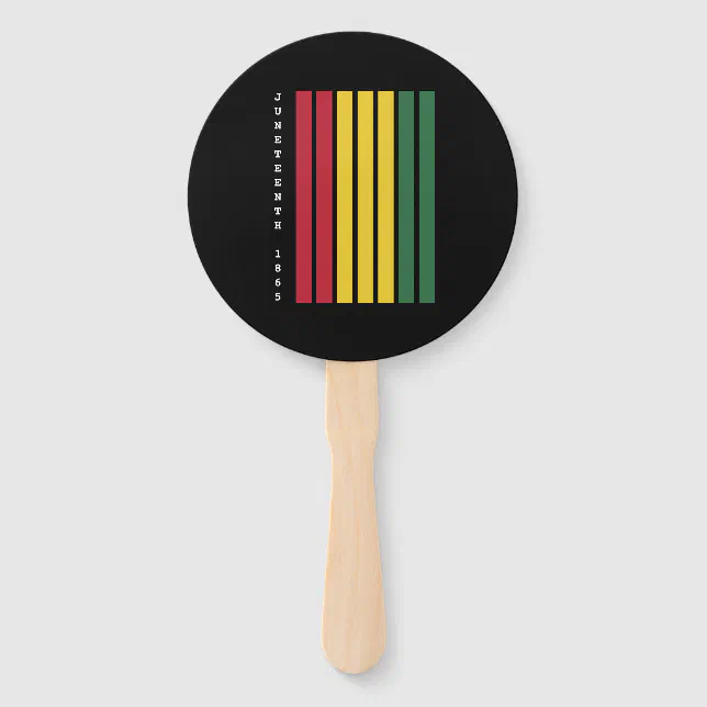 African American Black History Juneteenth 1865 Hand Fan | Zazzle